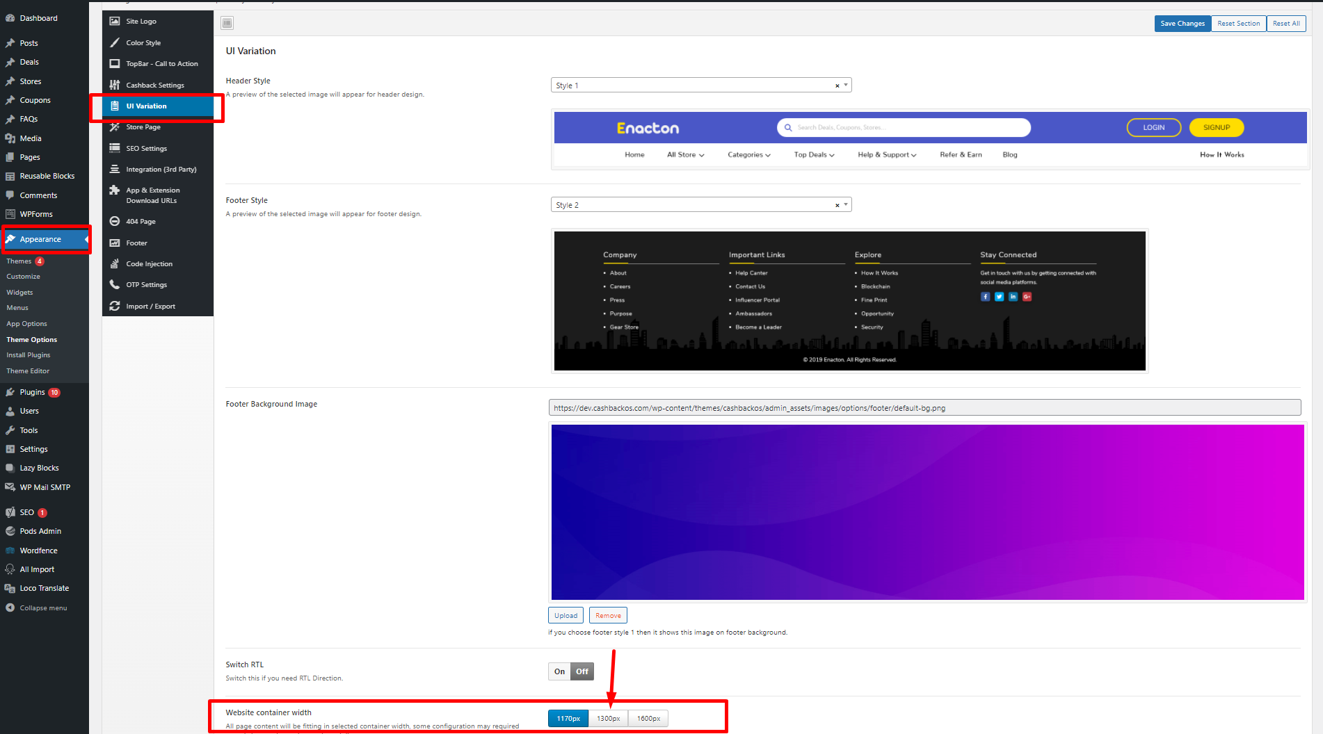 CashbackOS: A guide on configuring container width | EnactSoft CashbackOS: A guide on configuring container width | EnactSoft