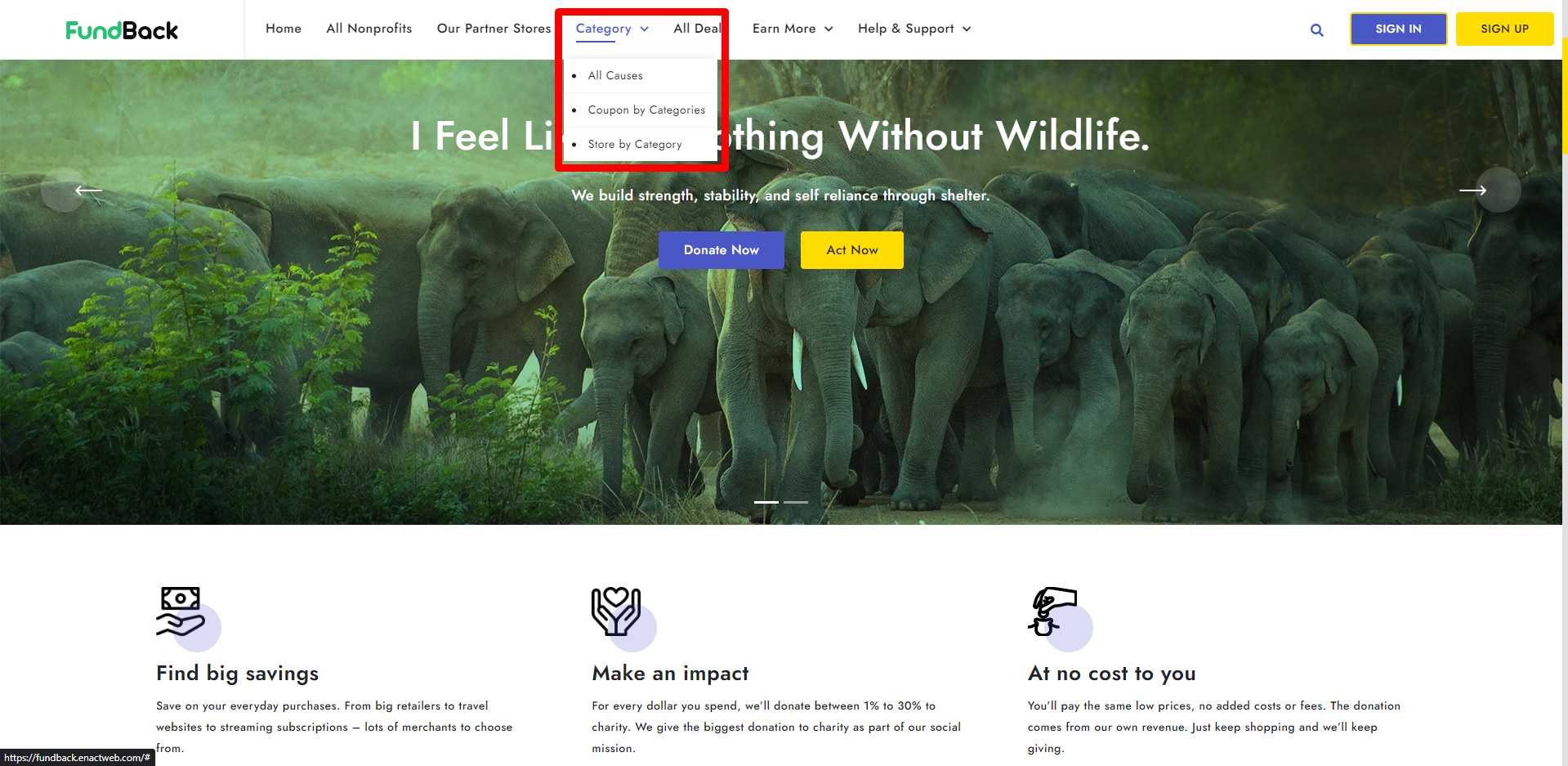 Fundback: A guide on configure Header | EnactSoft