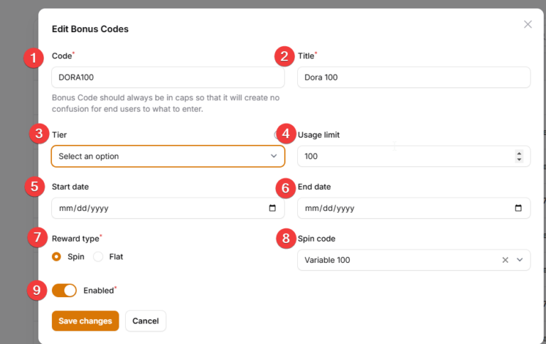 How to configure Bonus code - EnactSoft Resources